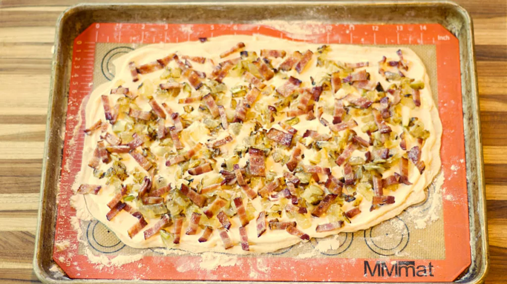 Flammkuchen (French-German Pizza) - Prepare and Serve