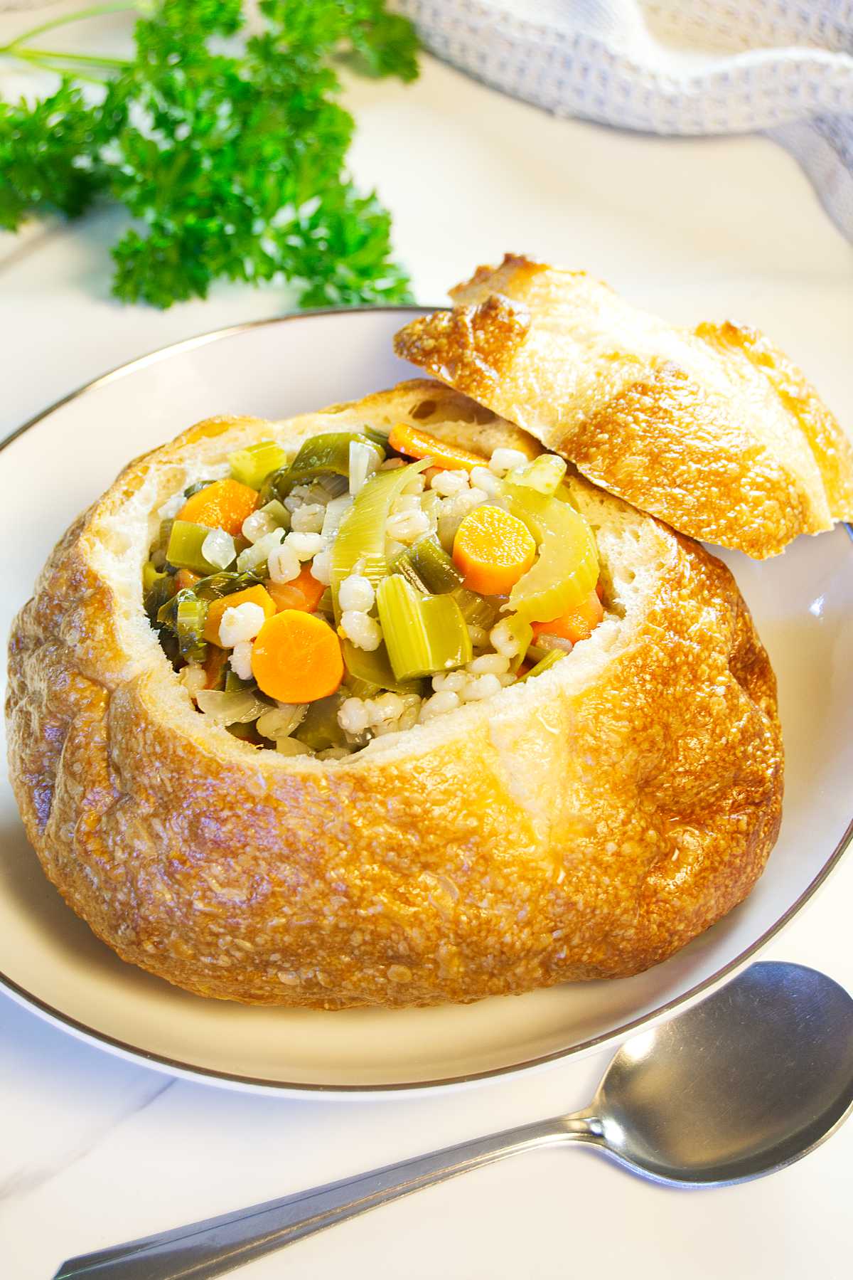 Irish Vegetable Soup - Prepare and Serve