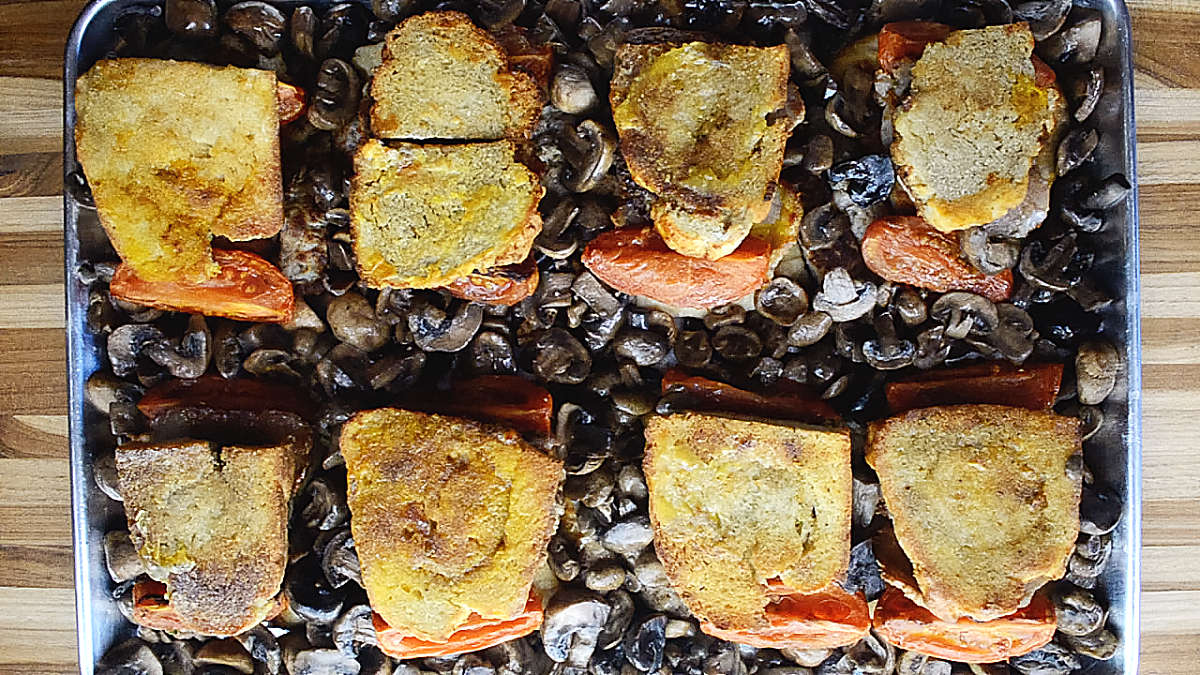 Ulster Fry Tray Bake - Prepare and Serve