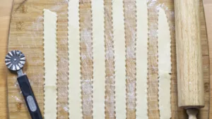 Fresh Peach Rhubarb Pie with Buttermilk Pastry - Prepare and Serve