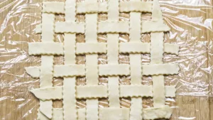 Fresh Peach Rhubarb Pie with Buttermilk Pastry - Prepare and Serve