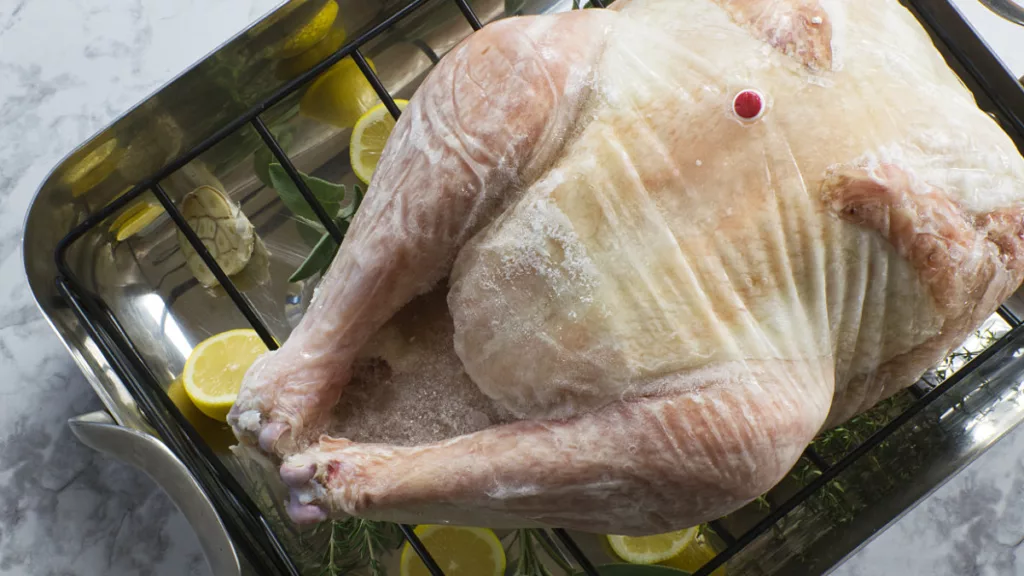 Roasted Whole Turkey From Frozen - Prepare and Serve